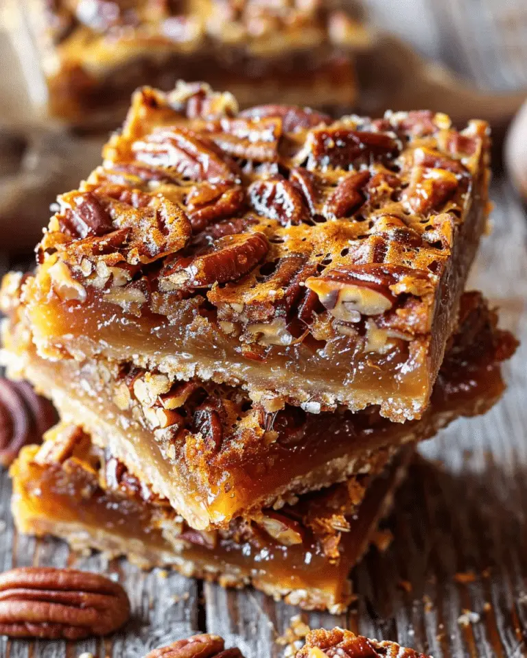 Southern Pecan Pie Bars Recipe - Delectable Recipe