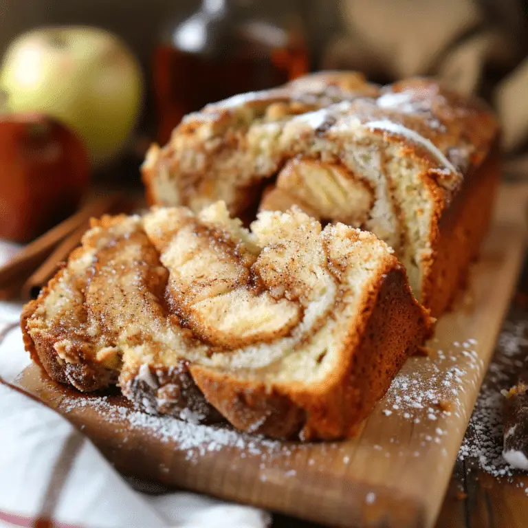 Homemade Apple Cinnamon Swirl Loaf - Delectable Recipe