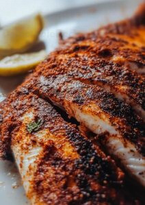 Pan-Fried Blackened Red Snapper - Delectable Recipe