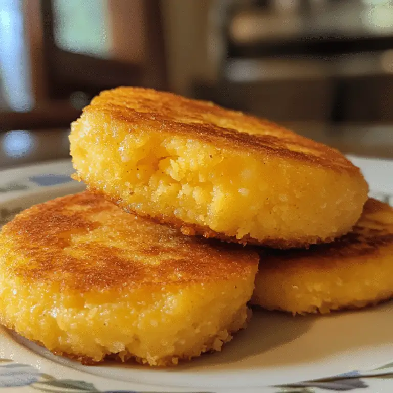 Fried Cornbread Southern Cornmeal Hoecakes - Delectable Recipe