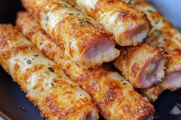 Ham and Cheese Sticks: A Quick and Savory Snack - Delectable Recipe