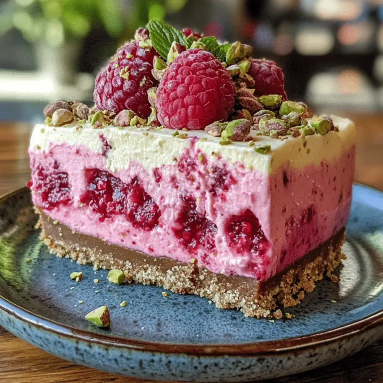 Pistachio Raspberry Cheesecake Recipe - Delectable Recipe