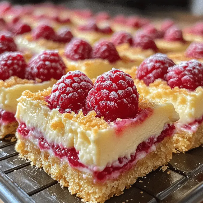 Lemon Raspberry Cheesecake Crunch Bars - Delectable Recipe