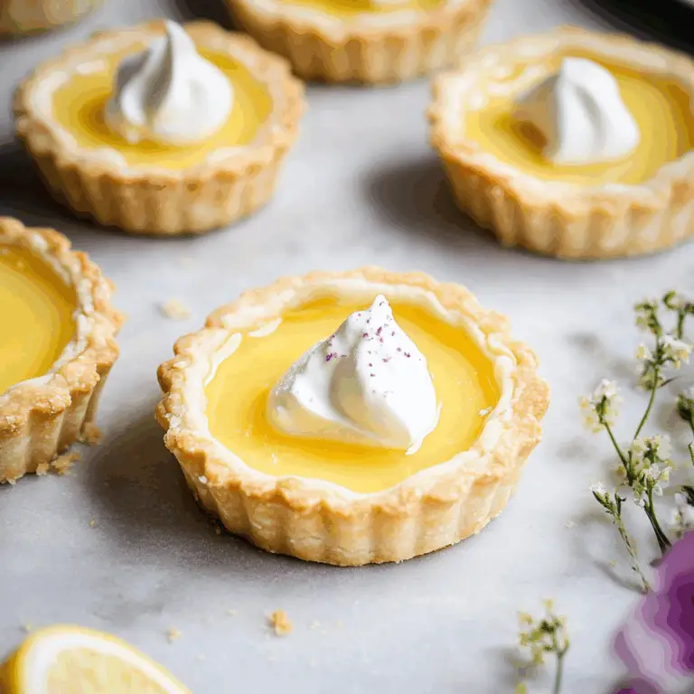 Lemon Tartlets - Delectable Recipe