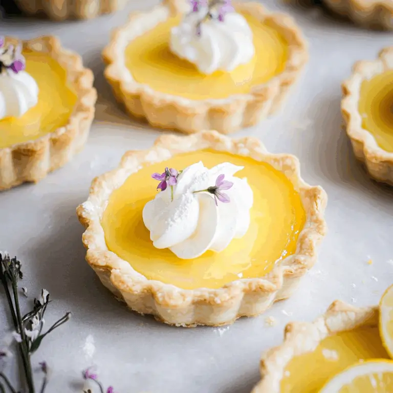 Lemon Tartlets - Delectable Recipe