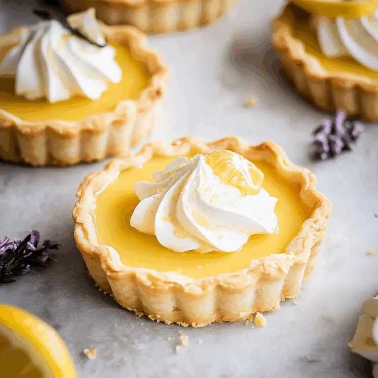 Lemon Tartlets - Delectable Recipe